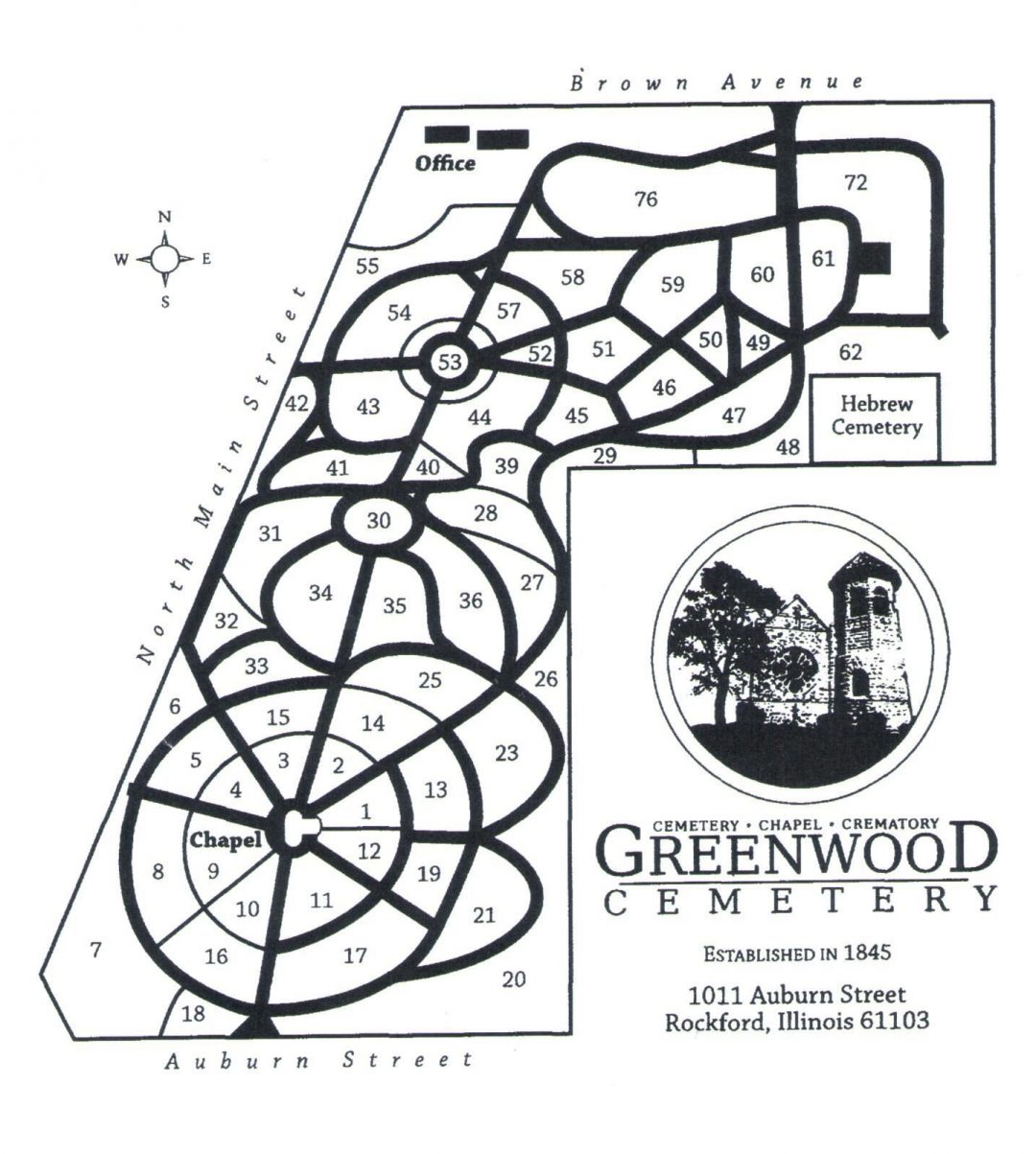 Map | Greenwood Cemetery